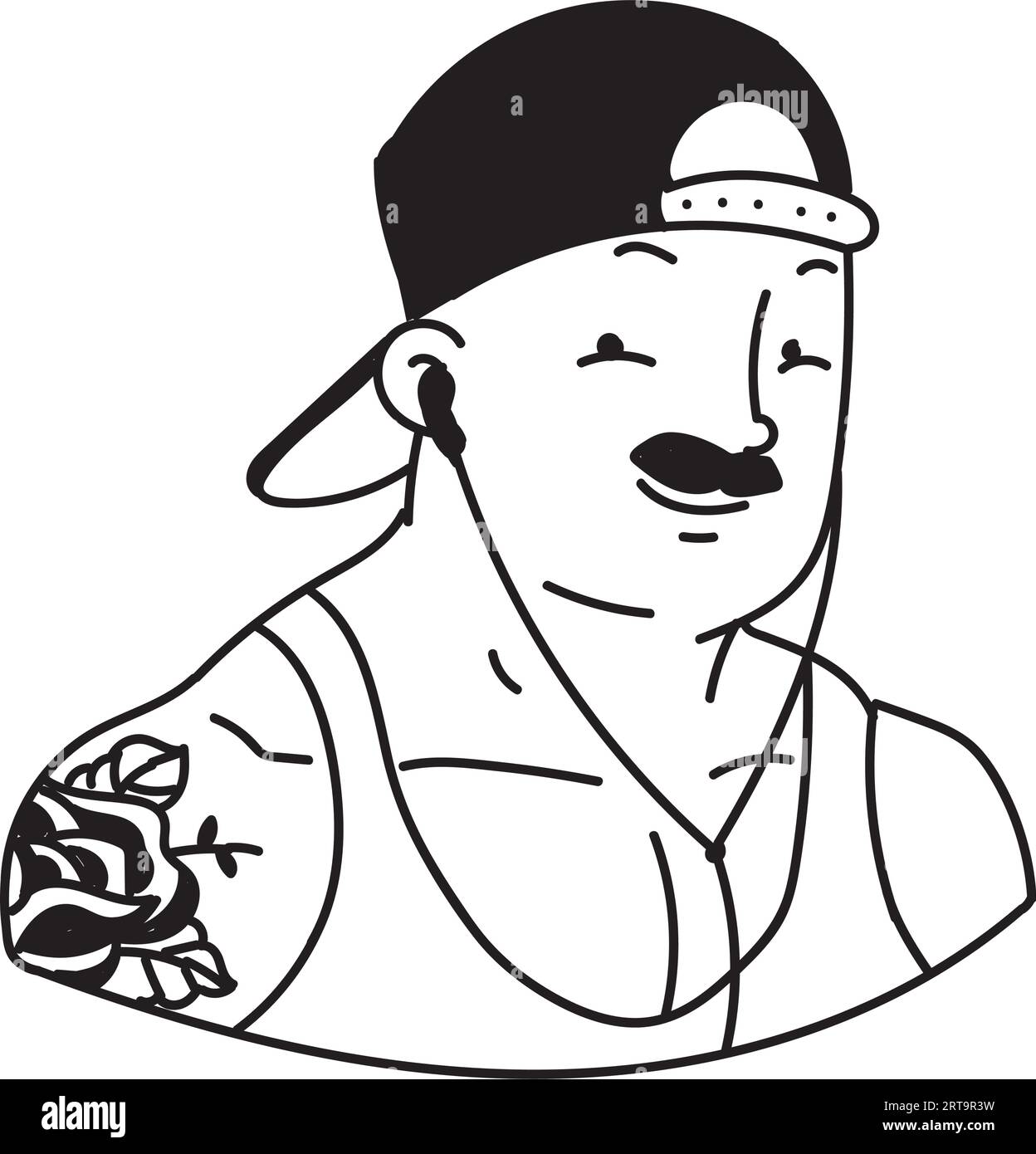 muscle man illustration Stock Vector Image & Art - Alamy