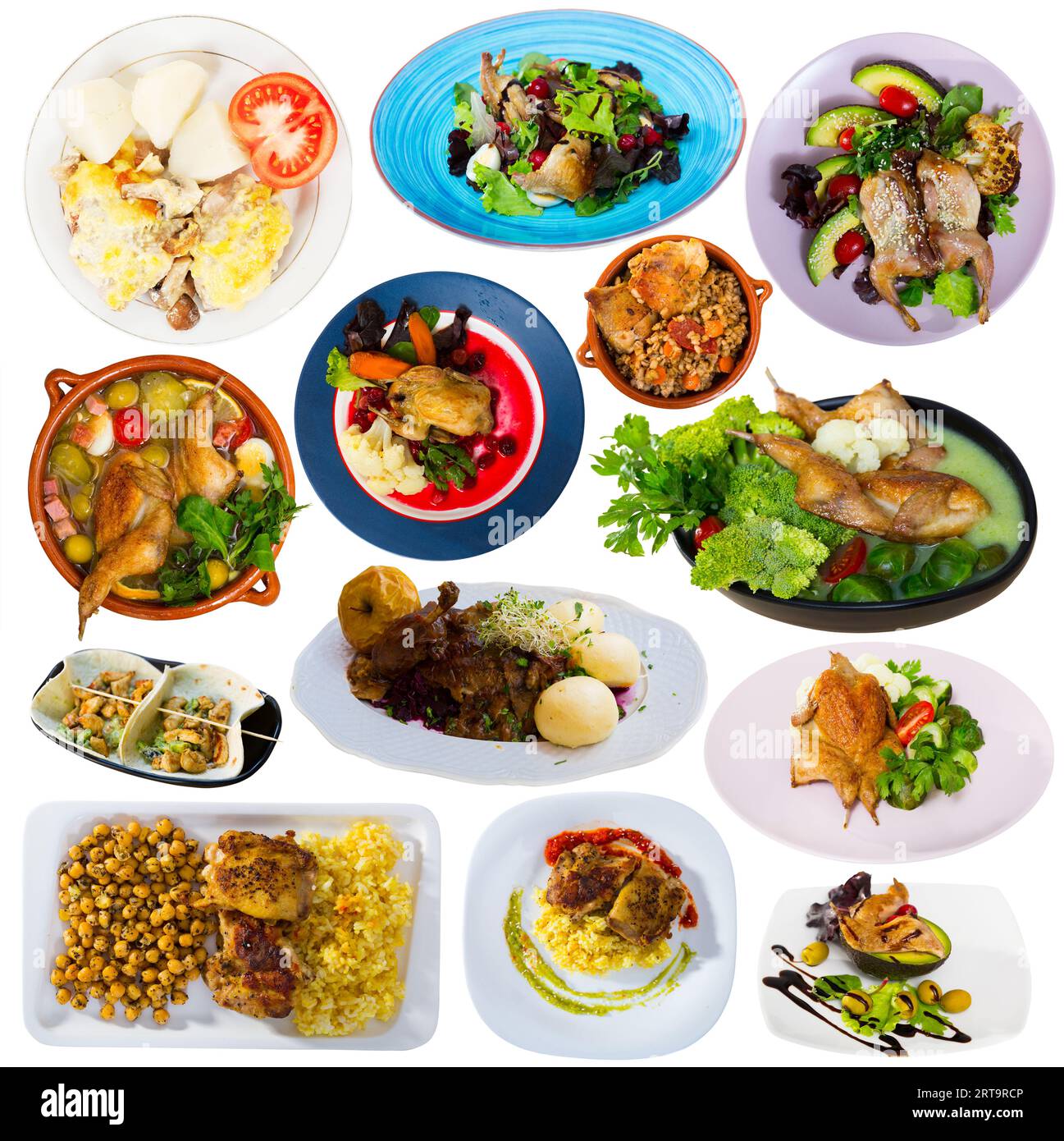 Set of poultry food isolated Stock Photo - Alamy