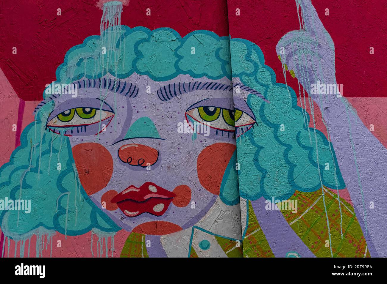 art along Central Ave. (Route 66), downtown Albuquerque, New Mexico ...