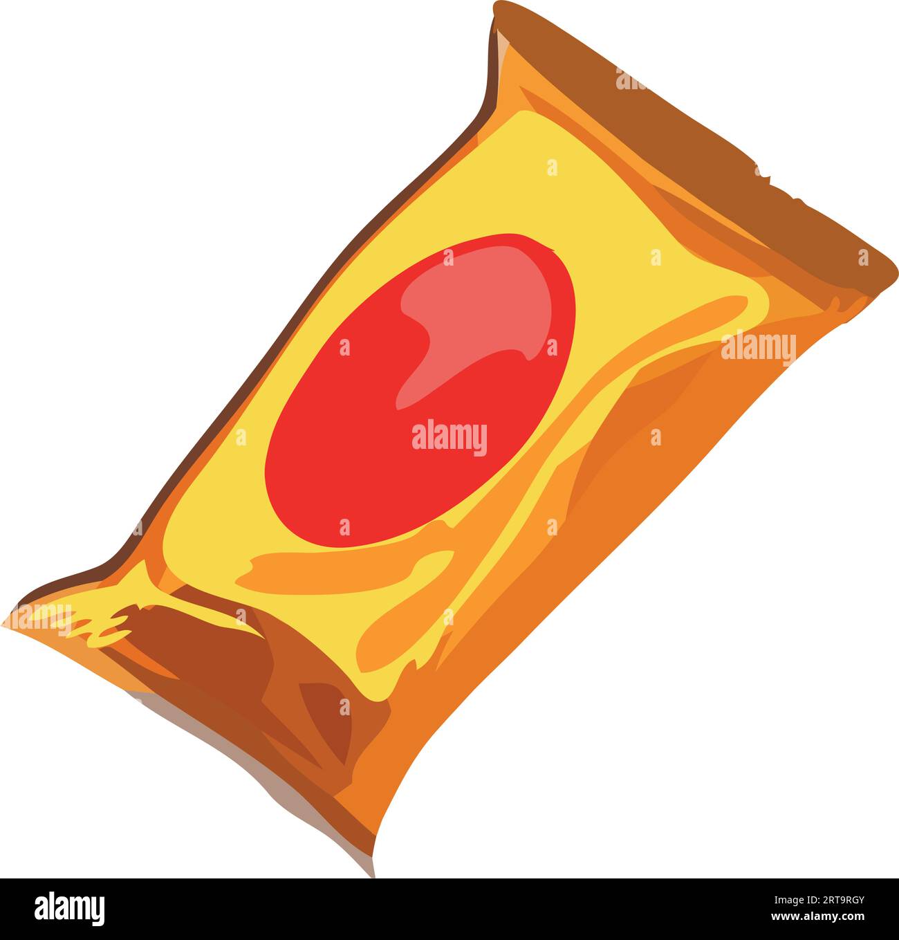 Snack in a plastic packet Stock Vector Images - Alamy