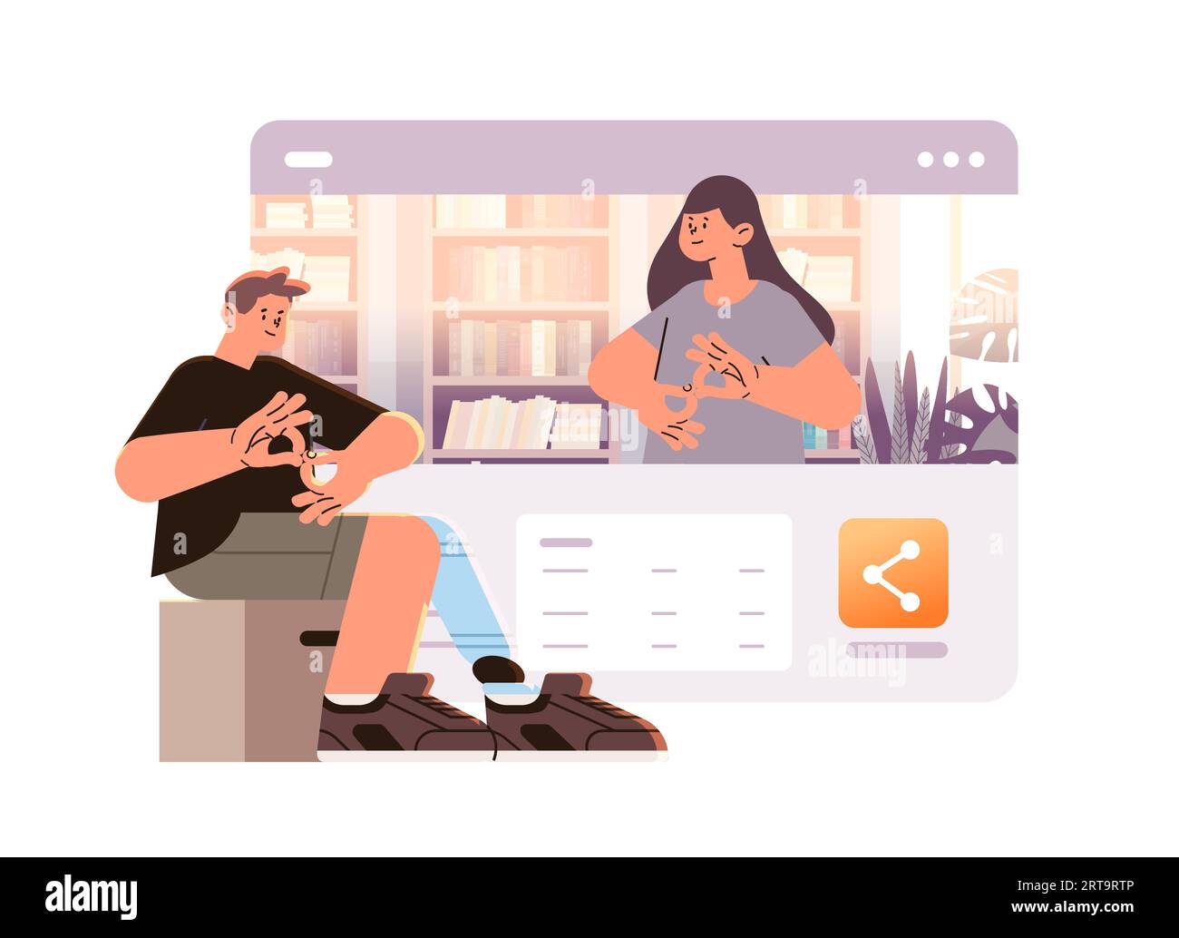 deaf man with replaced robotic leg communicate with woman using sign ...