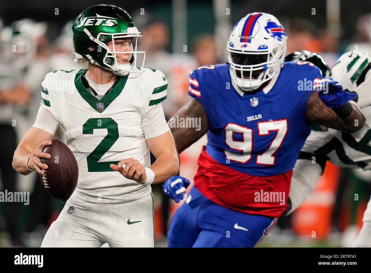 Buffalo Bills defensive tackle Jordan Phillips (97) puts pressure on ...
