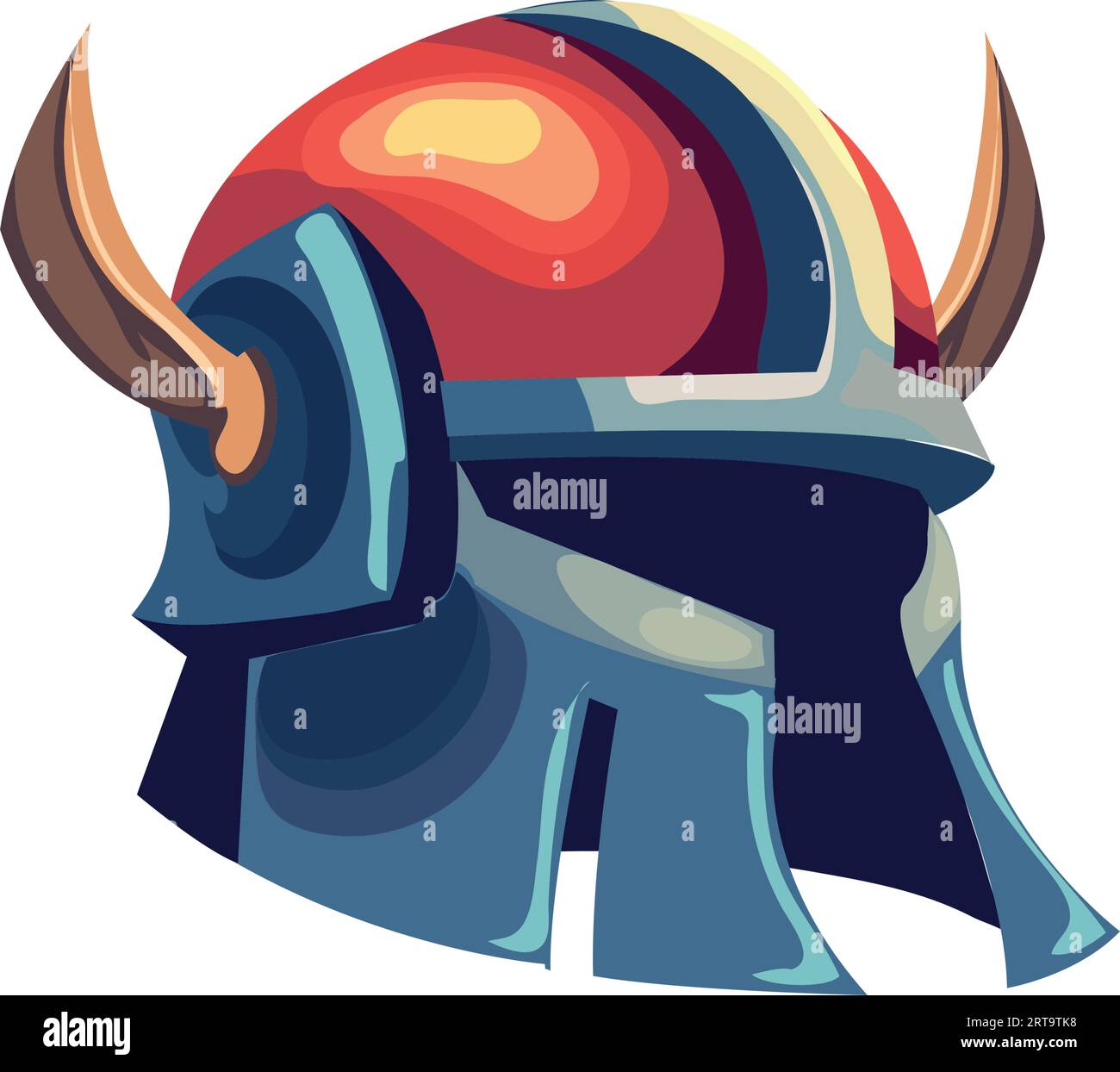 Illustration of a vector cartoon war helmet design Stock Vector Image ...