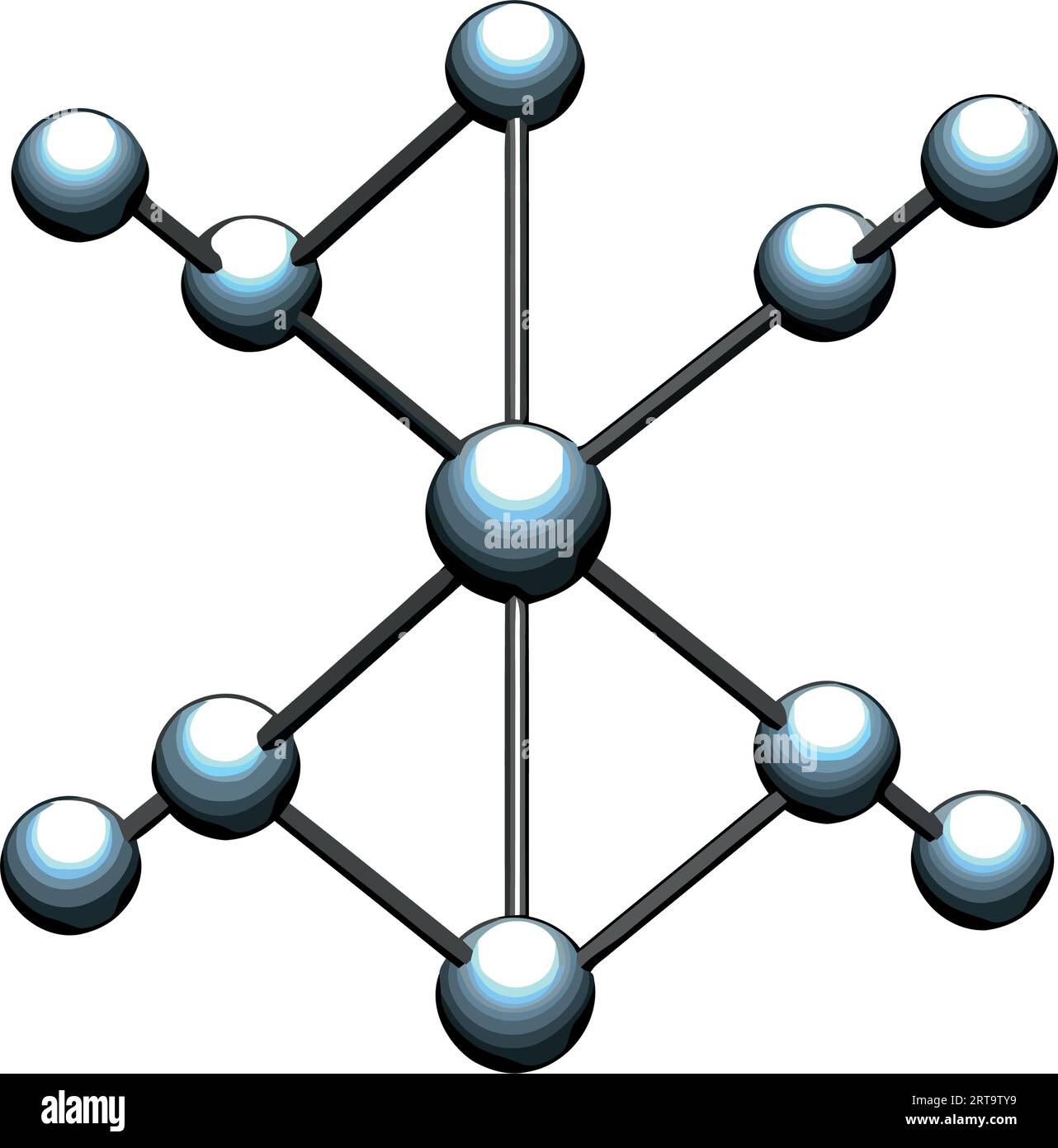 Science connects atoms in a molecular structure Stock Vector Image ...