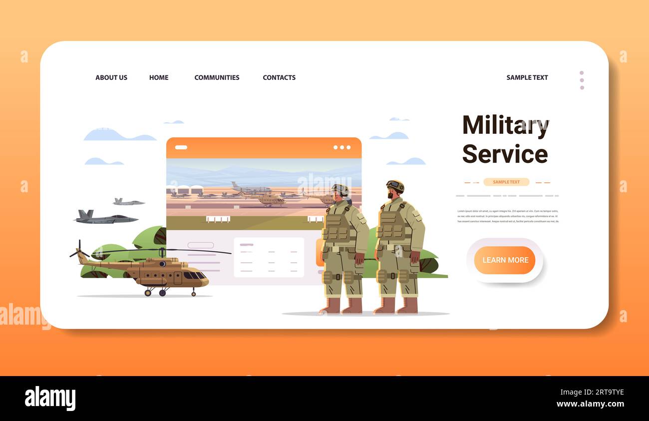 army soldiers in camouflage helmet and life vest standing together ...