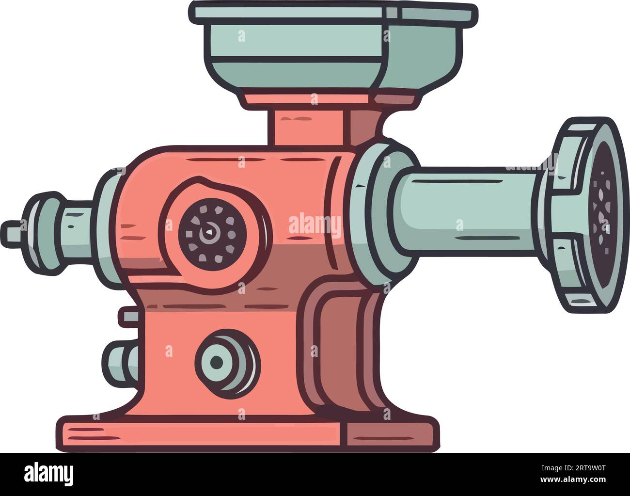 Vector illustration of isolated meat grinder design Stock Vector Image ...