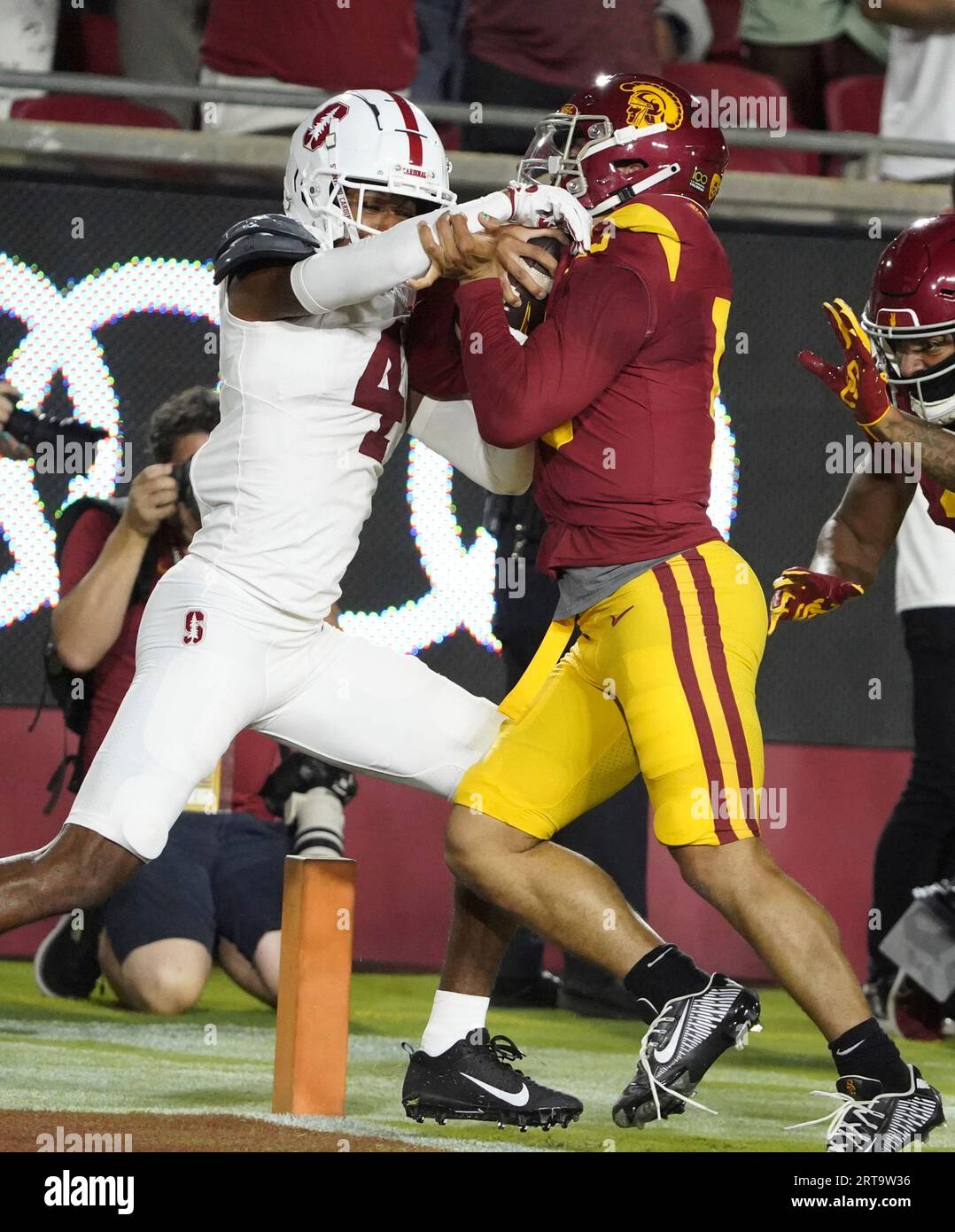 USC Trojans quarterback Caleb Williams (13) makes a play with the ...