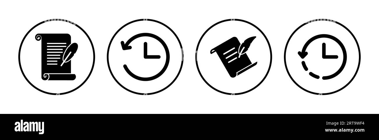 History icon vector. redo history icon Stock Vector Image & Art - Alamy