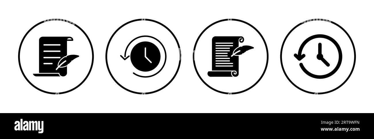 History icon vector. redo history icon Stock Vector Image & Art - Alamy