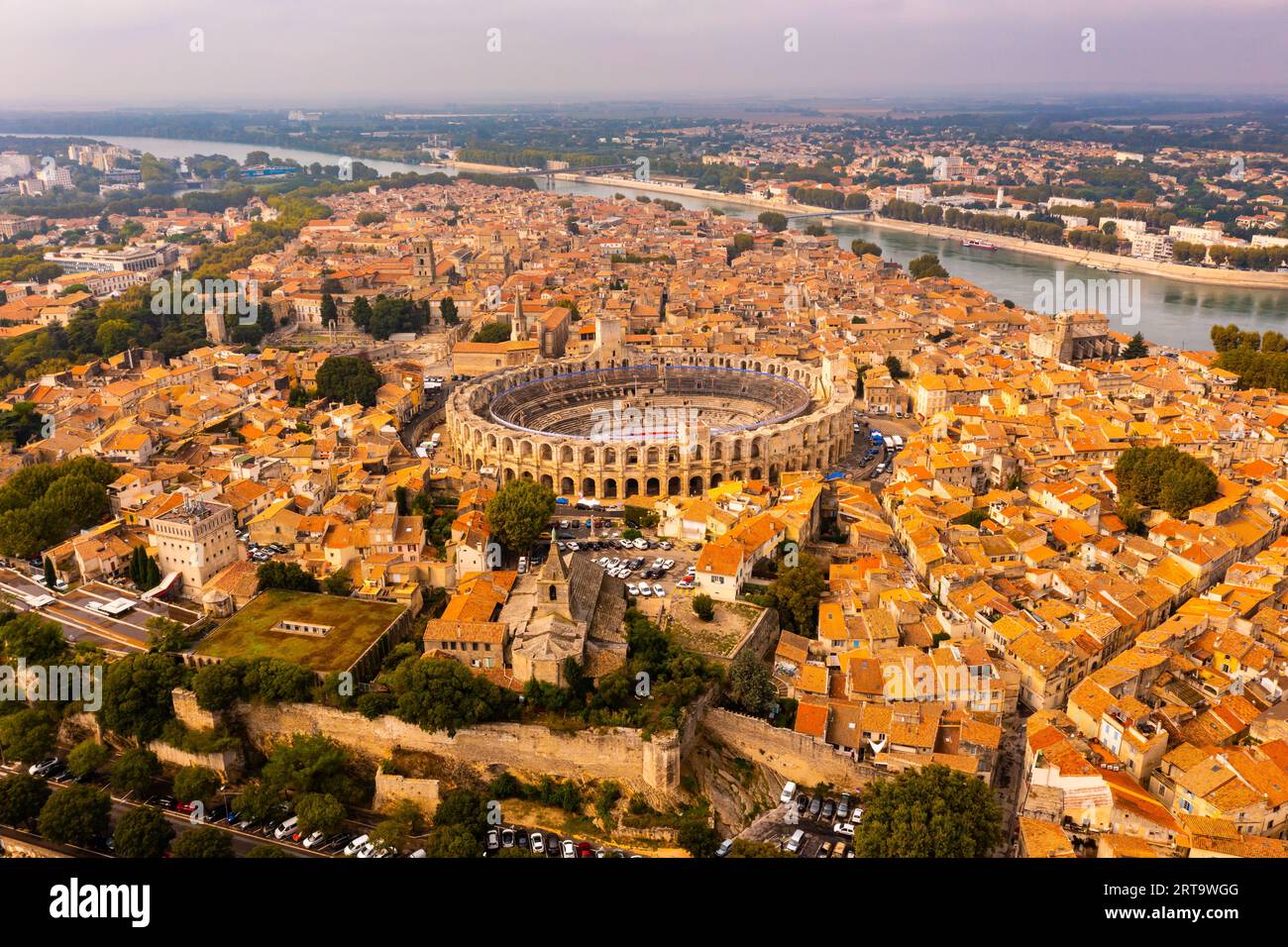 Arles amphitheatre aerial hi-res stock photography and images - Alamy