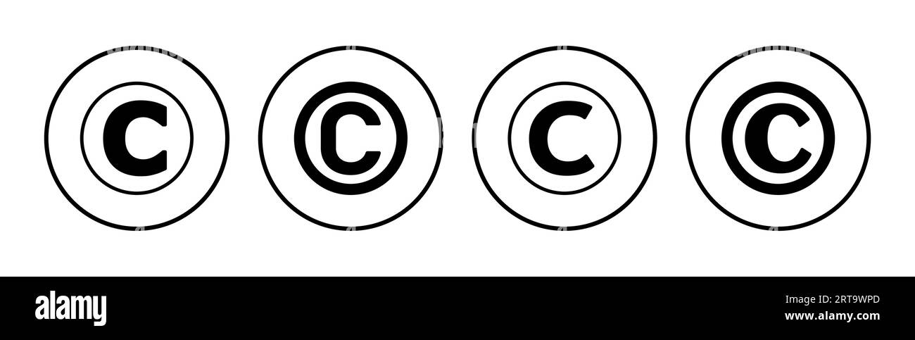 Copyright icon vector. copyright symbol Stock Vector Image & Art - Alamy