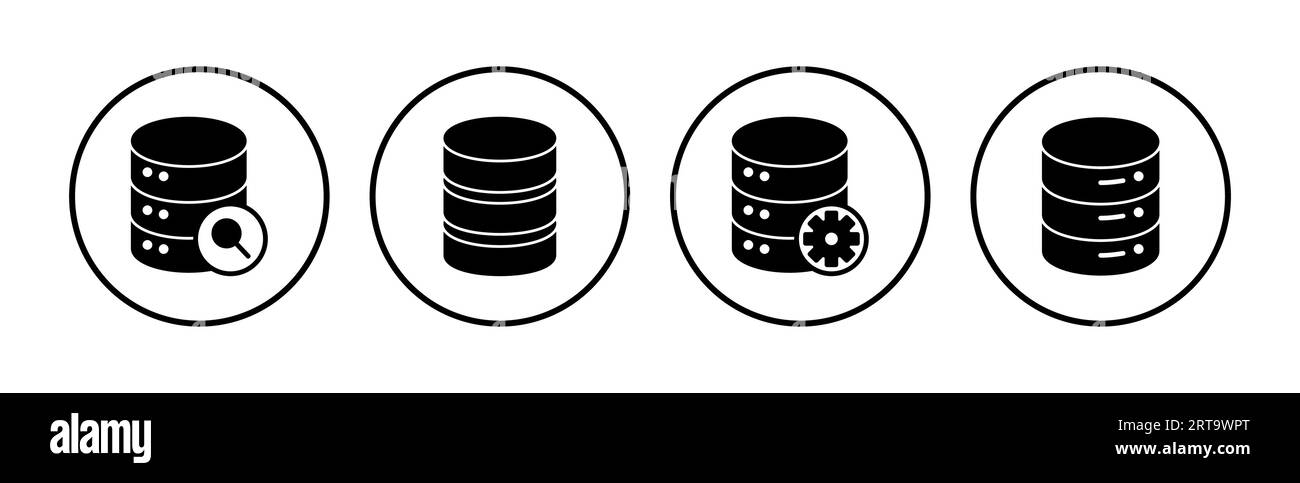 Database Icon Vector Server Icon Storage Stock Vector Image And Art Alamy