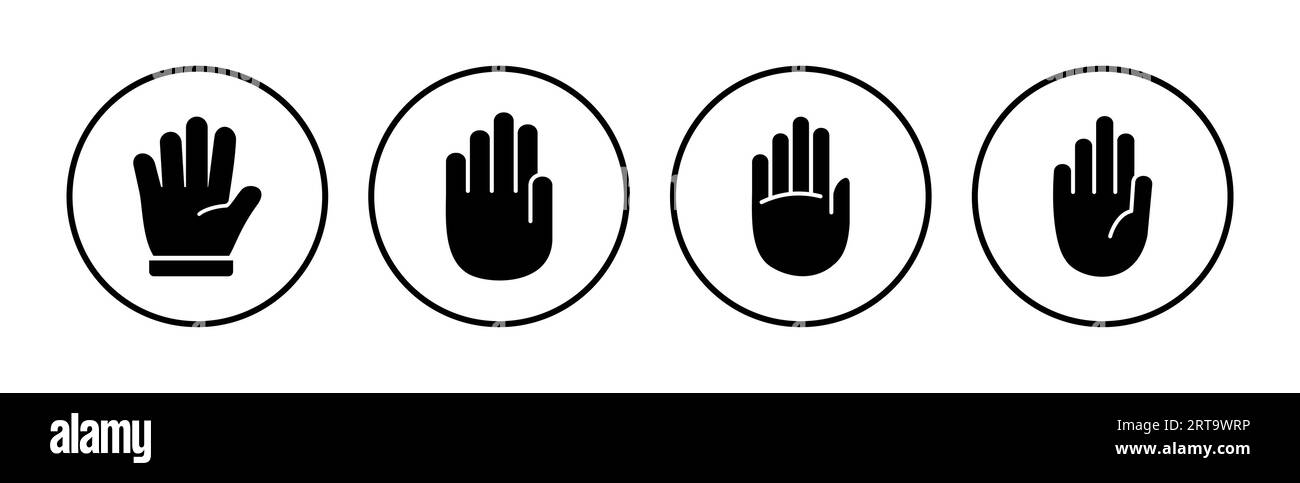 Hand icon vector. hand symbols. palm Stock Vector Image & Art - Alamy