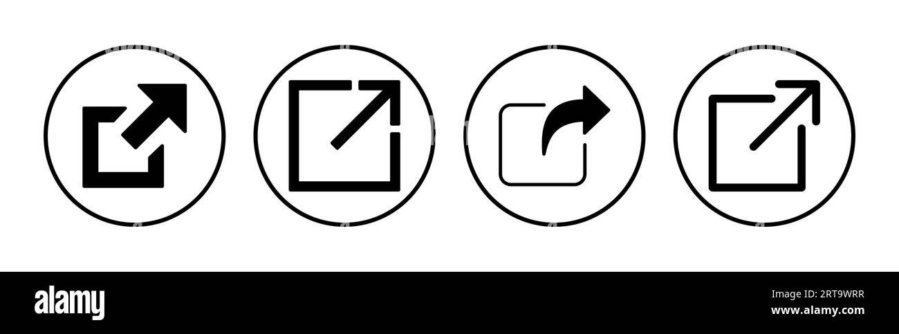 External link icon vector. hyperlink chain symbol. download, share ...