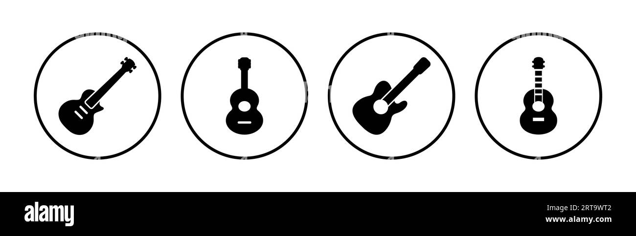 Guitar icon vector. musical instrument sign Stock Vector Image & Art ...