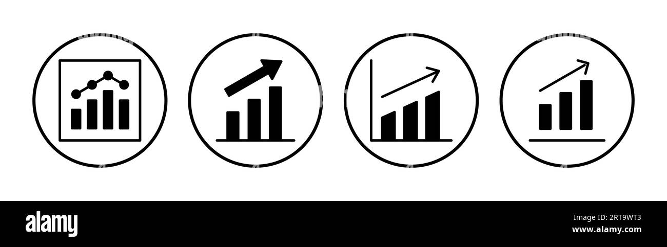 Growing graph Icon vector. Chart icon. Graph Icon Stock Vector Image ...