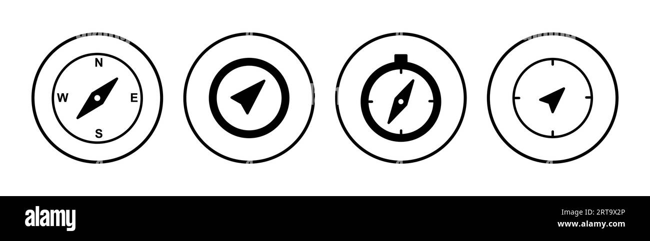 Compass icon vector. navigation icon Stock Vector Image & Art - Alamy