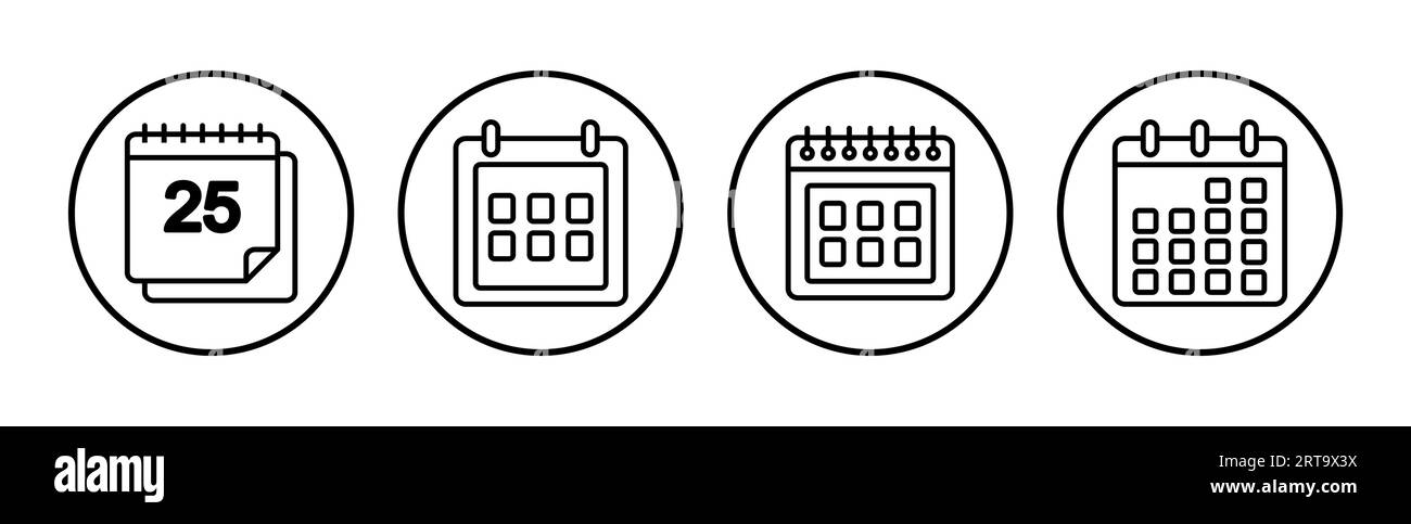 calendar icon vector. Calender symbol Stock Vector Image & Art - Alamy