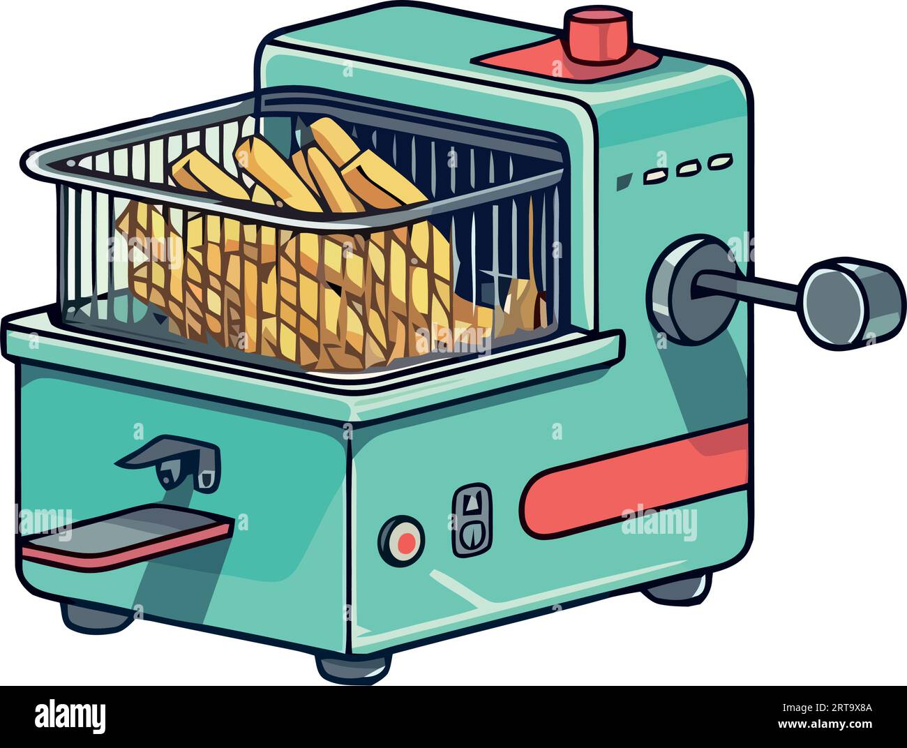 French fries in the deep fryer icon Stock Vector Image & Art - Alamy