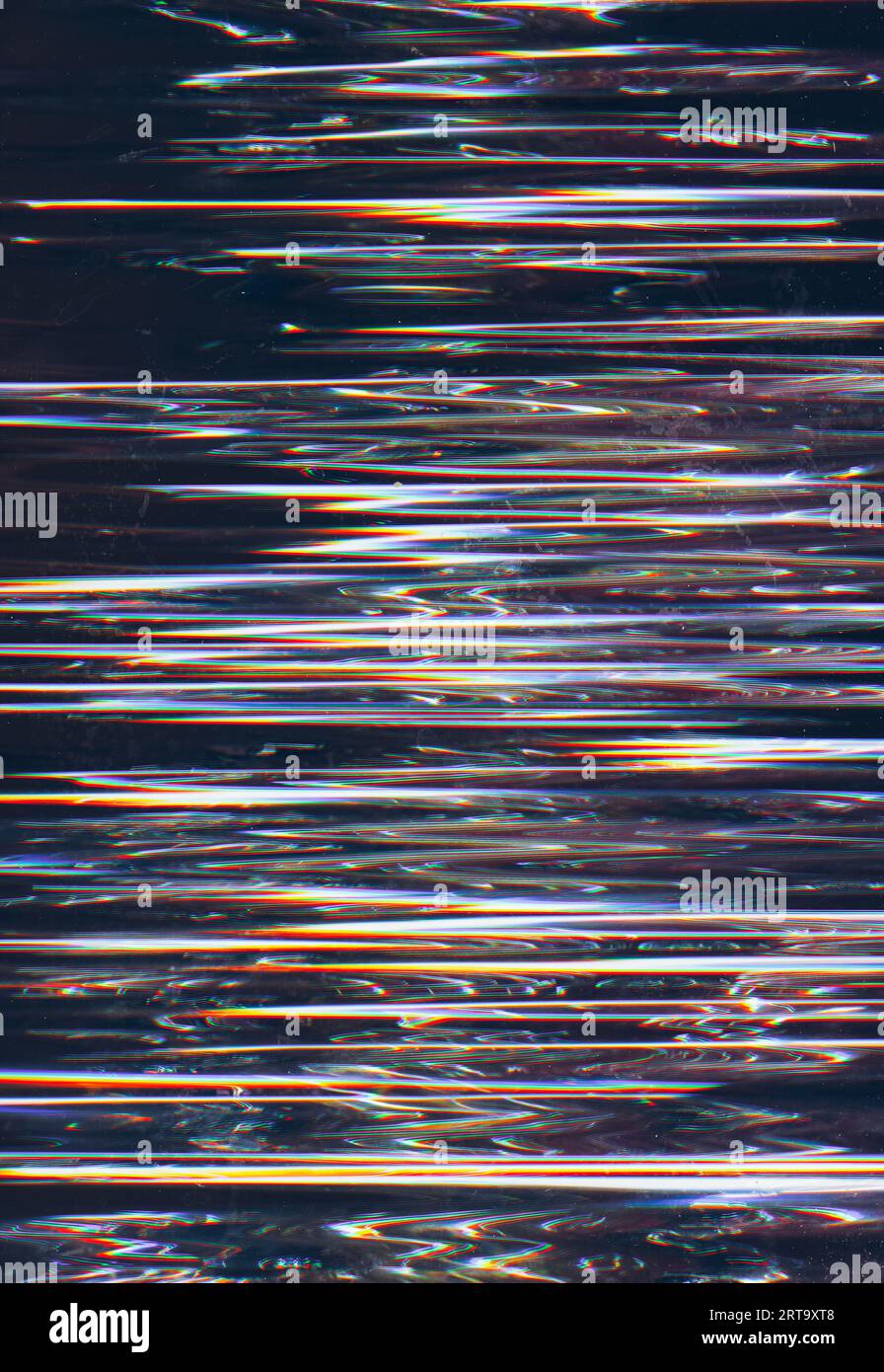 Glitch design signal error old film screen vhs Stock Photo - Alamy