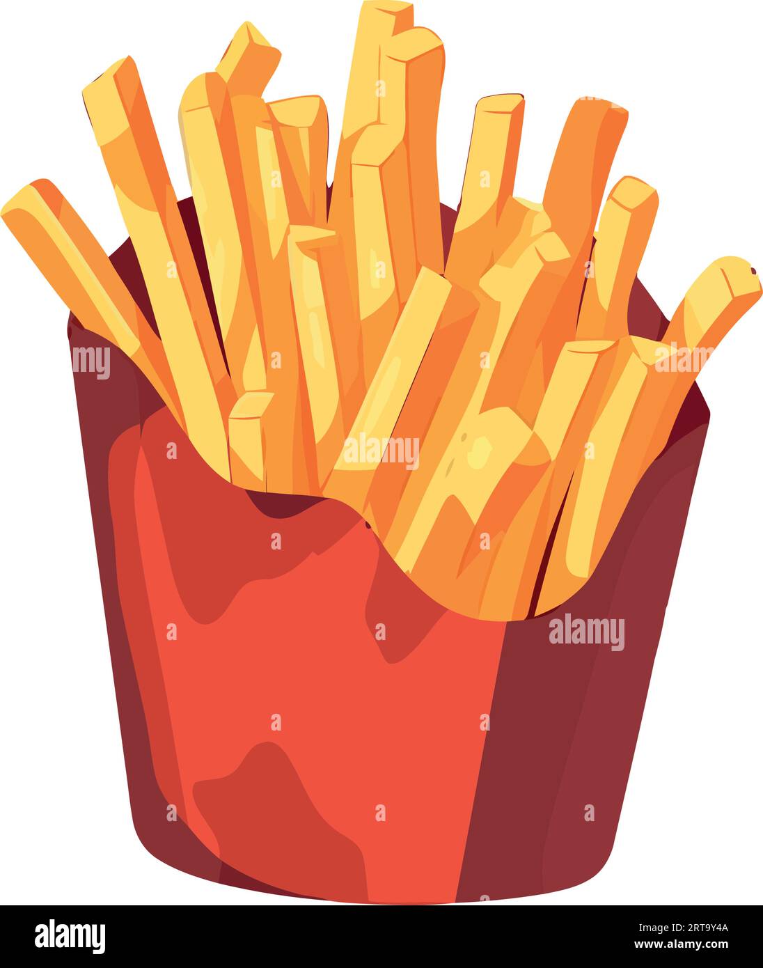Gourmet meal of fried French fries snack Stock Vector Image & Art - Alamy