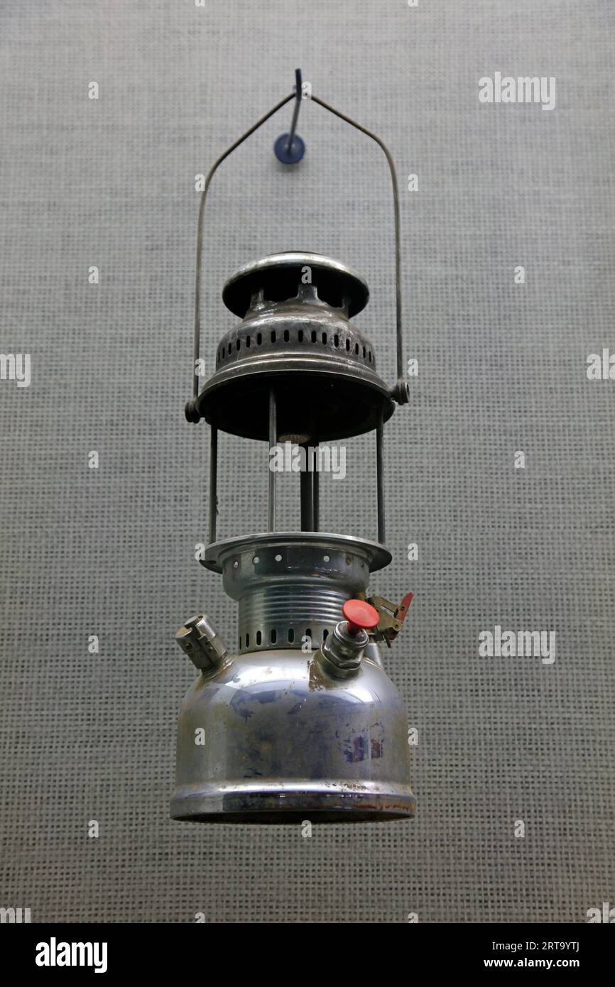 gasoline lamp, Chinese ancient lighting tool Stock Photo - Alamy