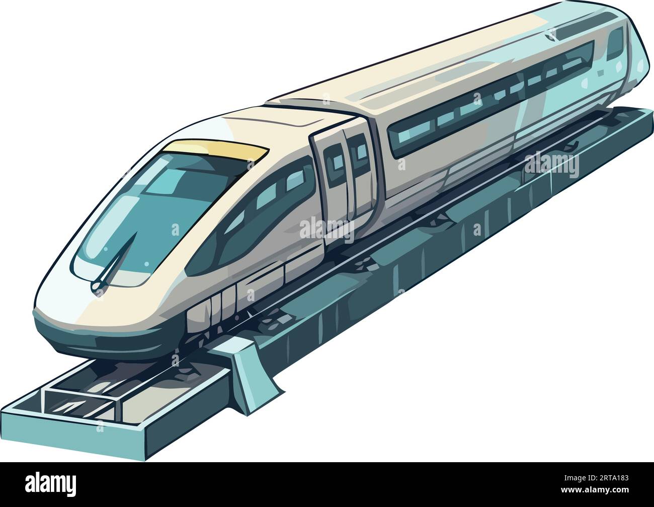 Passengers commuter train Cut Out Stock Images & Pictures - Alamy