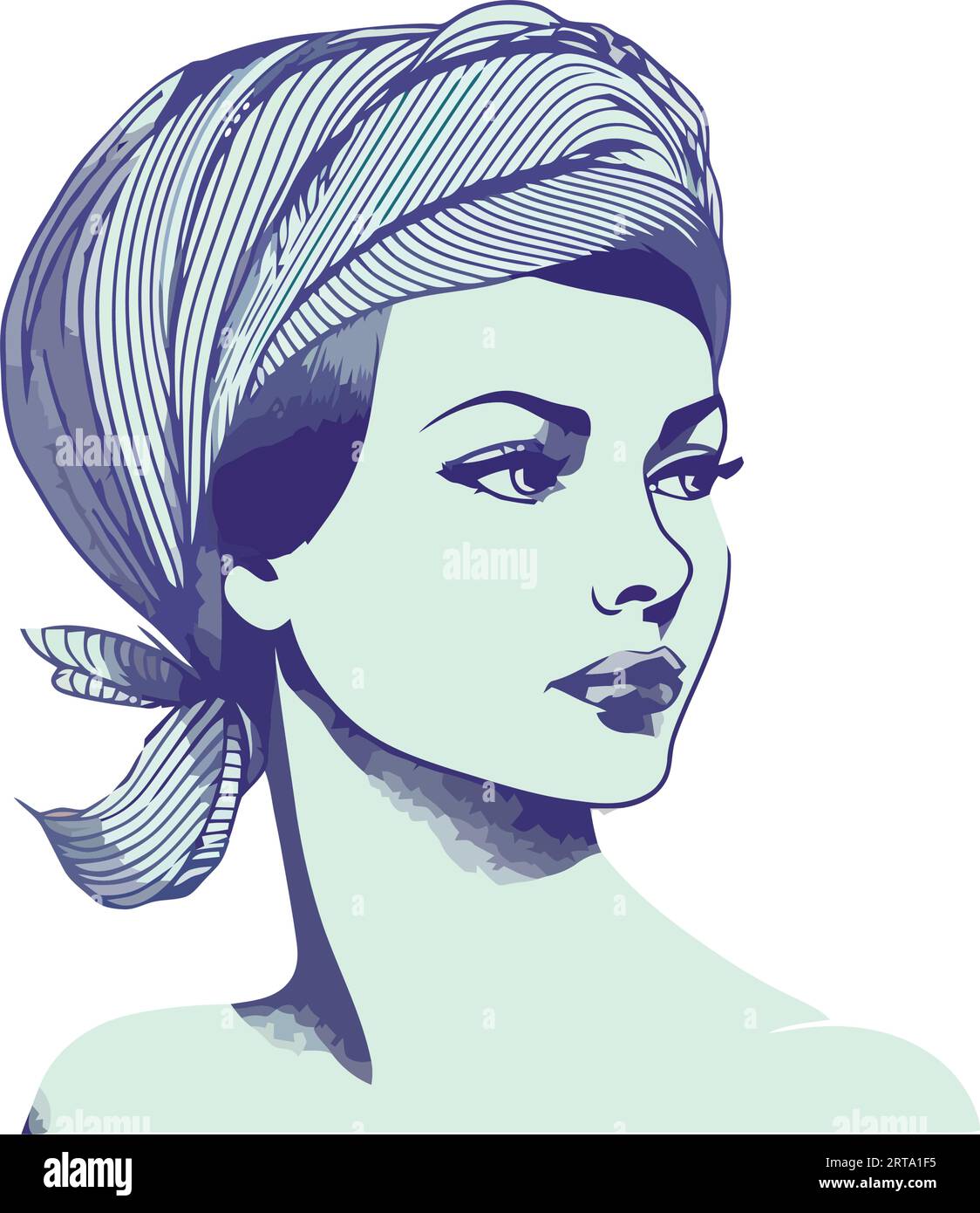 Young woman face, sketch style icon Stock Vector Image & Art - Alamy