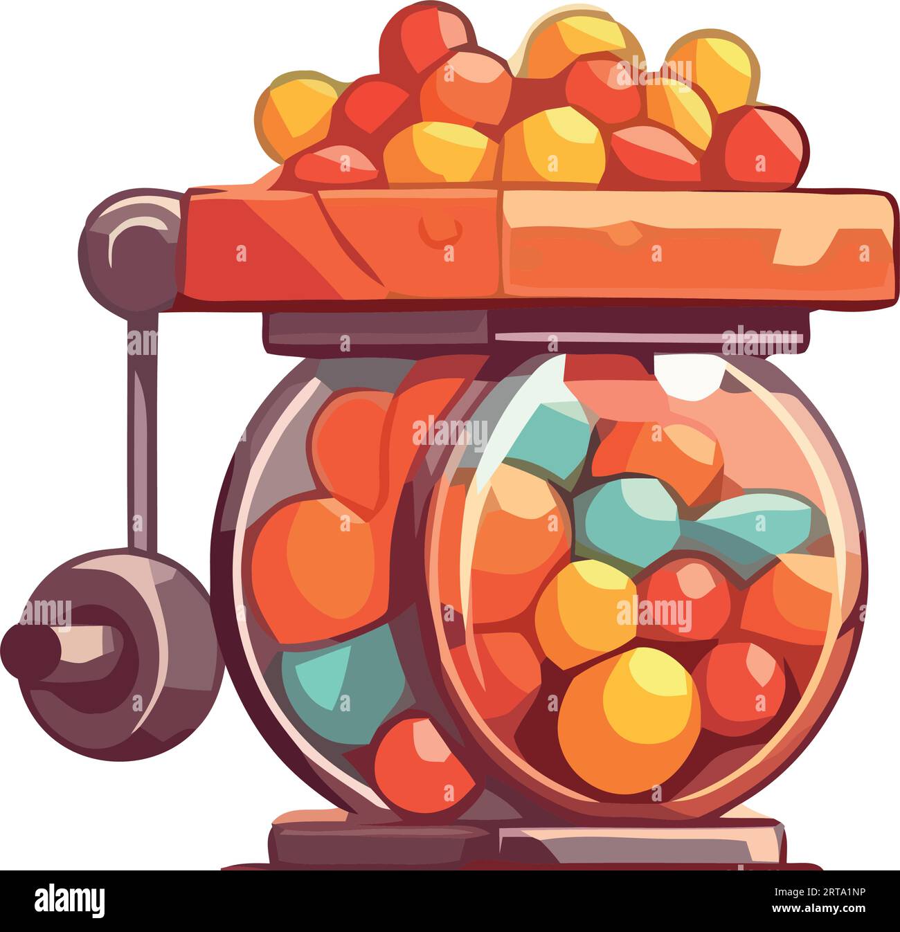 Delicious candies in glass Cut Out Stock Images & Pictures - Alamy