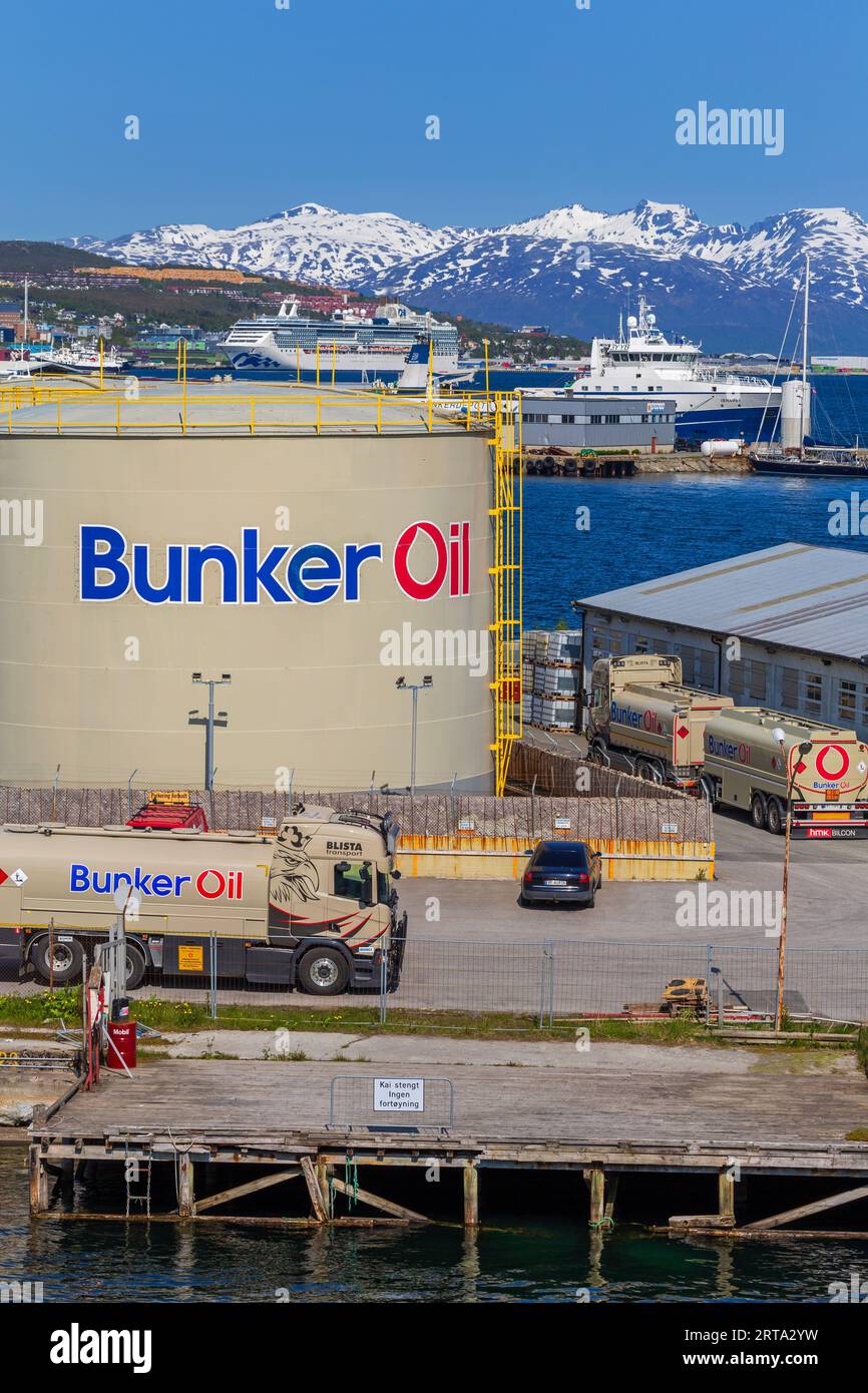 Bunker Oil Depot, Tromso, Troms og Finnmark, Norway Stock Photo - Alamy