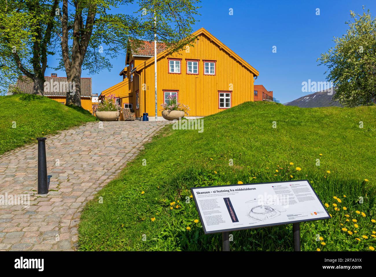 Skansen historic house, Tromso, Troms og Finnmark, Norway Stock Photo ...