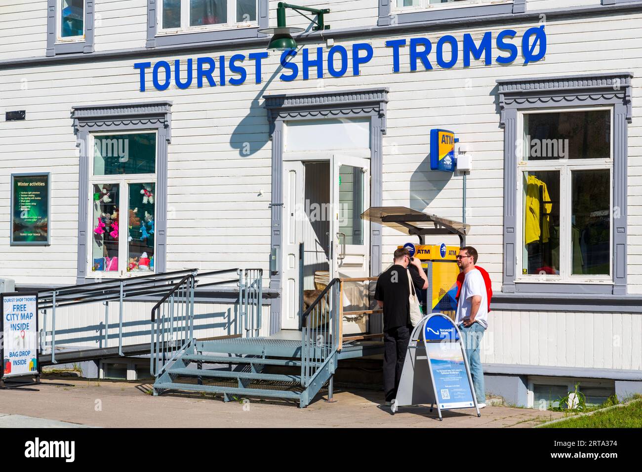 Tourist Shop, Tromso, Troms og Finnmark Norway Stock Photo - Alamy