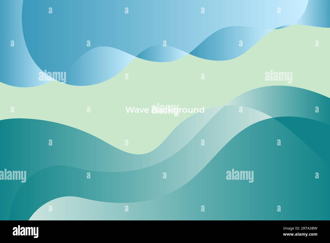 Blue and green gradient wave background with soft color. vector illustration. Eps10 Stock Vector ...