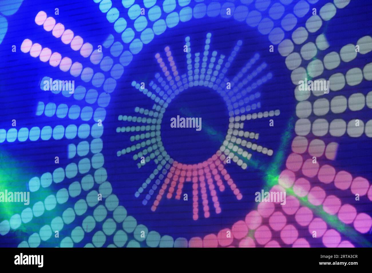 radial pattern on the electronic screen Stock Photo - Alamy