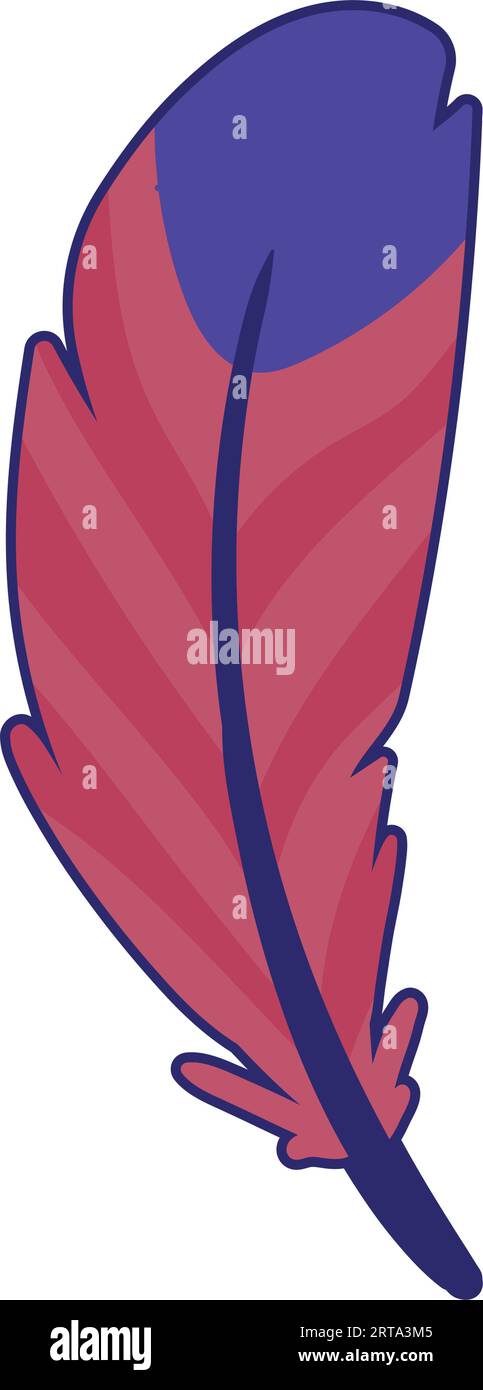 purple feather illustration Stock Vector Image & Art - Alamy