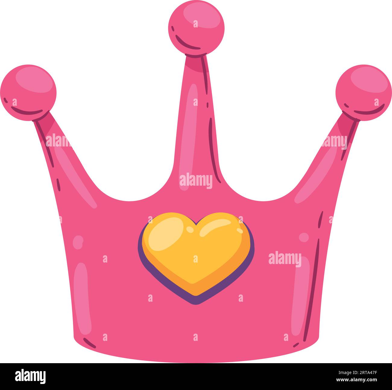 pink crown design Stock Vector Image & Art - Alamy