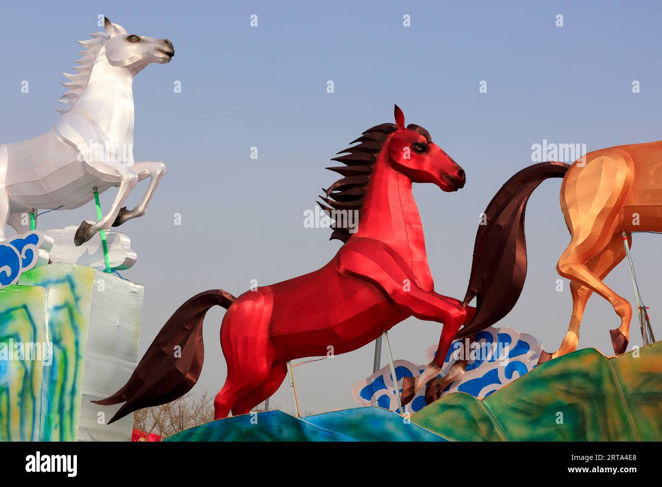 Horse style lantern Stock Photo - Alamy