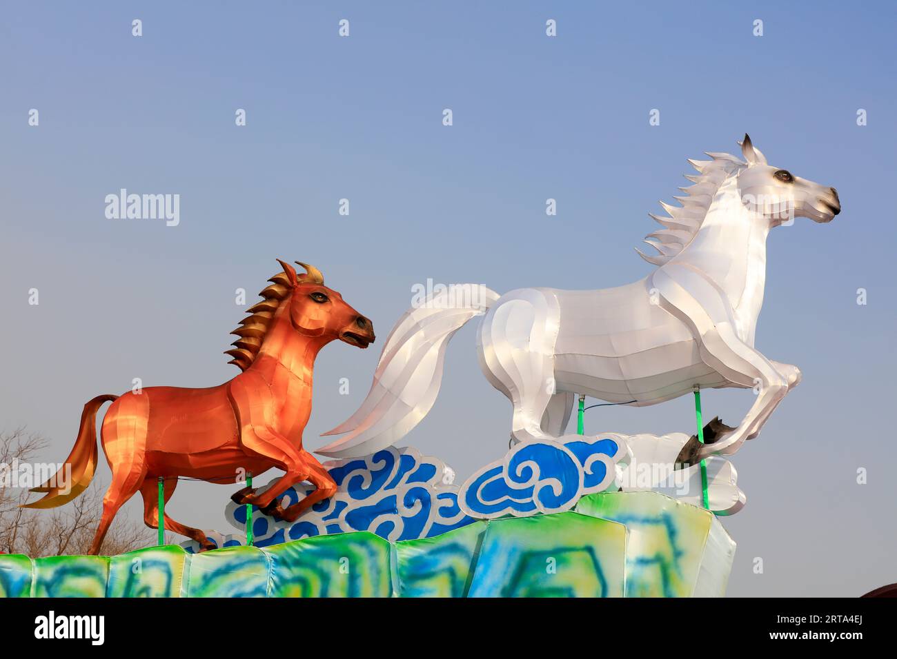 Horse style lantern Stock Photo - Alamy