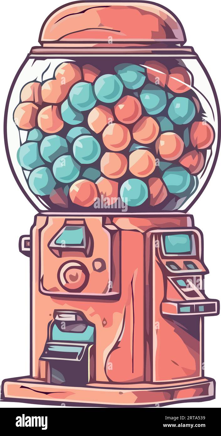 Candy gumball machine isolated Stock Vector Images - Alamy