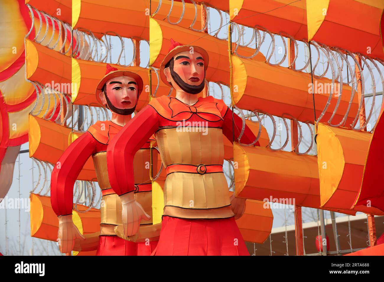 lantern of Ming Dynasty soldiers Stock Photo - Alamy