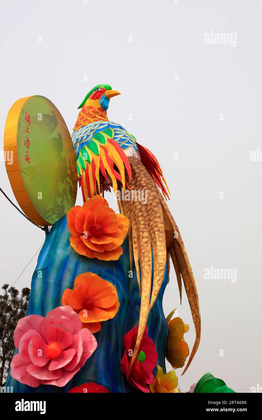 lantern of seven colored Phoenix style Stock Photo - Alamy