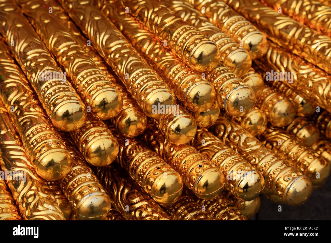 Golden yellow stick close-up Stock Photo - Alamy