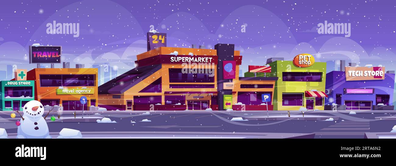 Snow car parking Stock Vector Images - Alamy