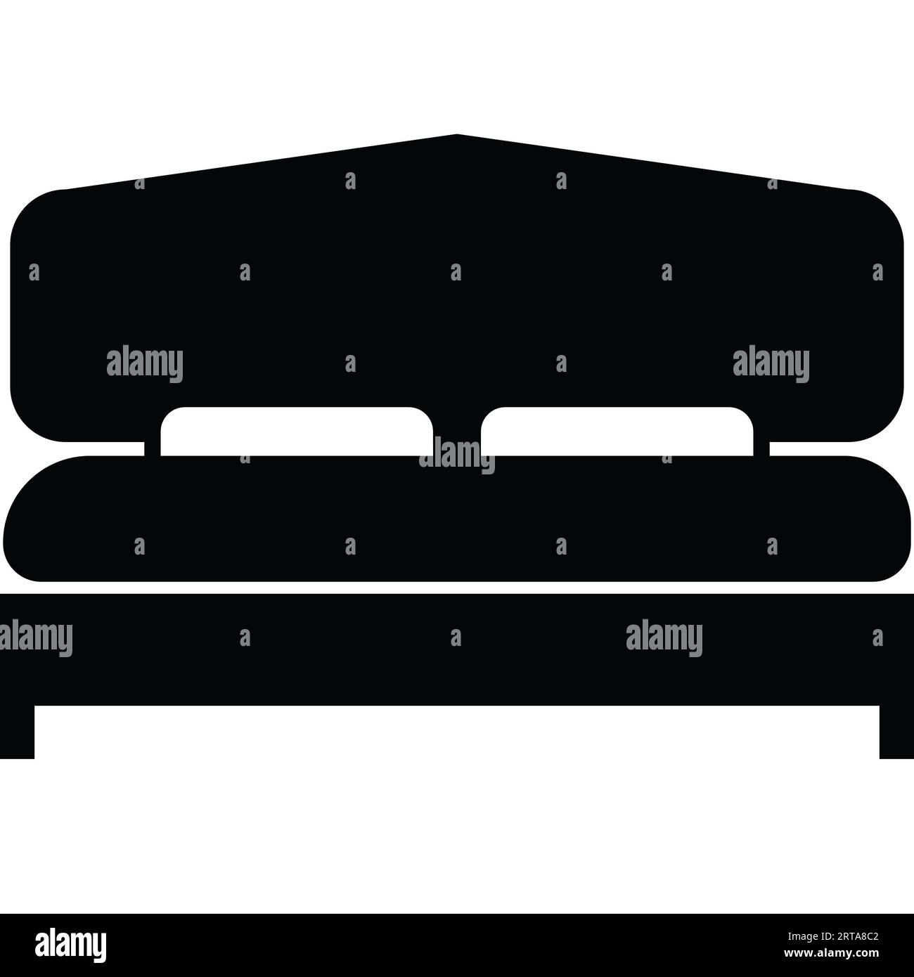 Bed icon. Hotel symbol. Accommodation sign. flat style Stock Photo - Alamy