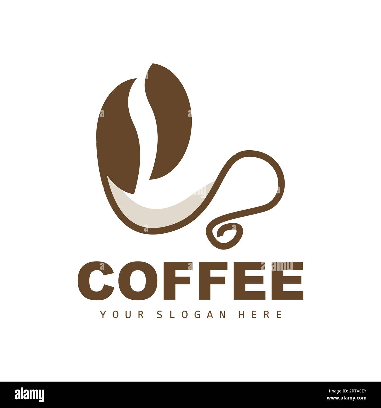 Hot coffee logo hi-res stock photography and images - Alamy