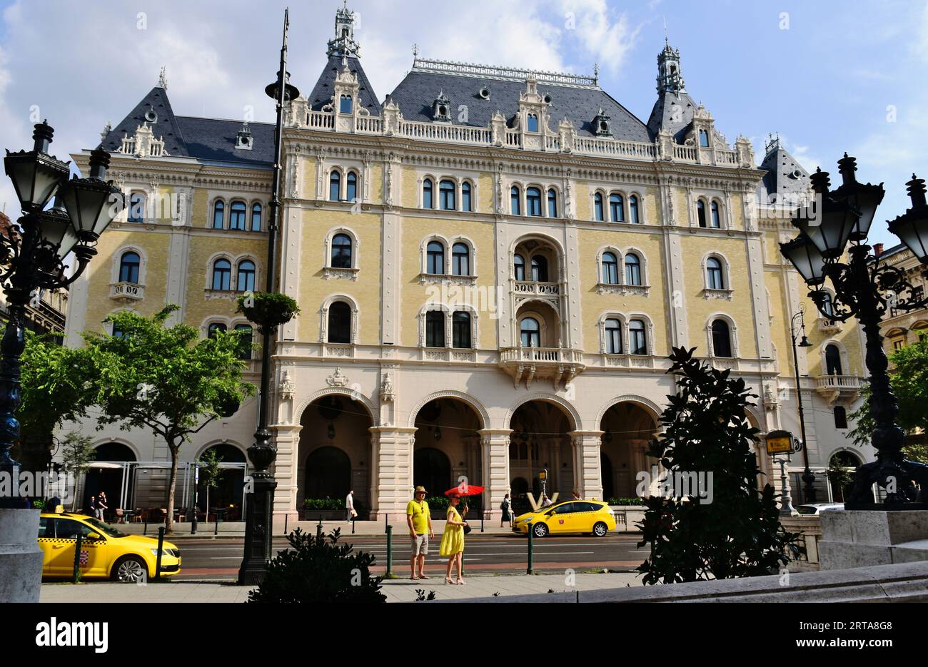 Budapest, Hungary, 2023: newly renovated old landmark Ballet Institute ...