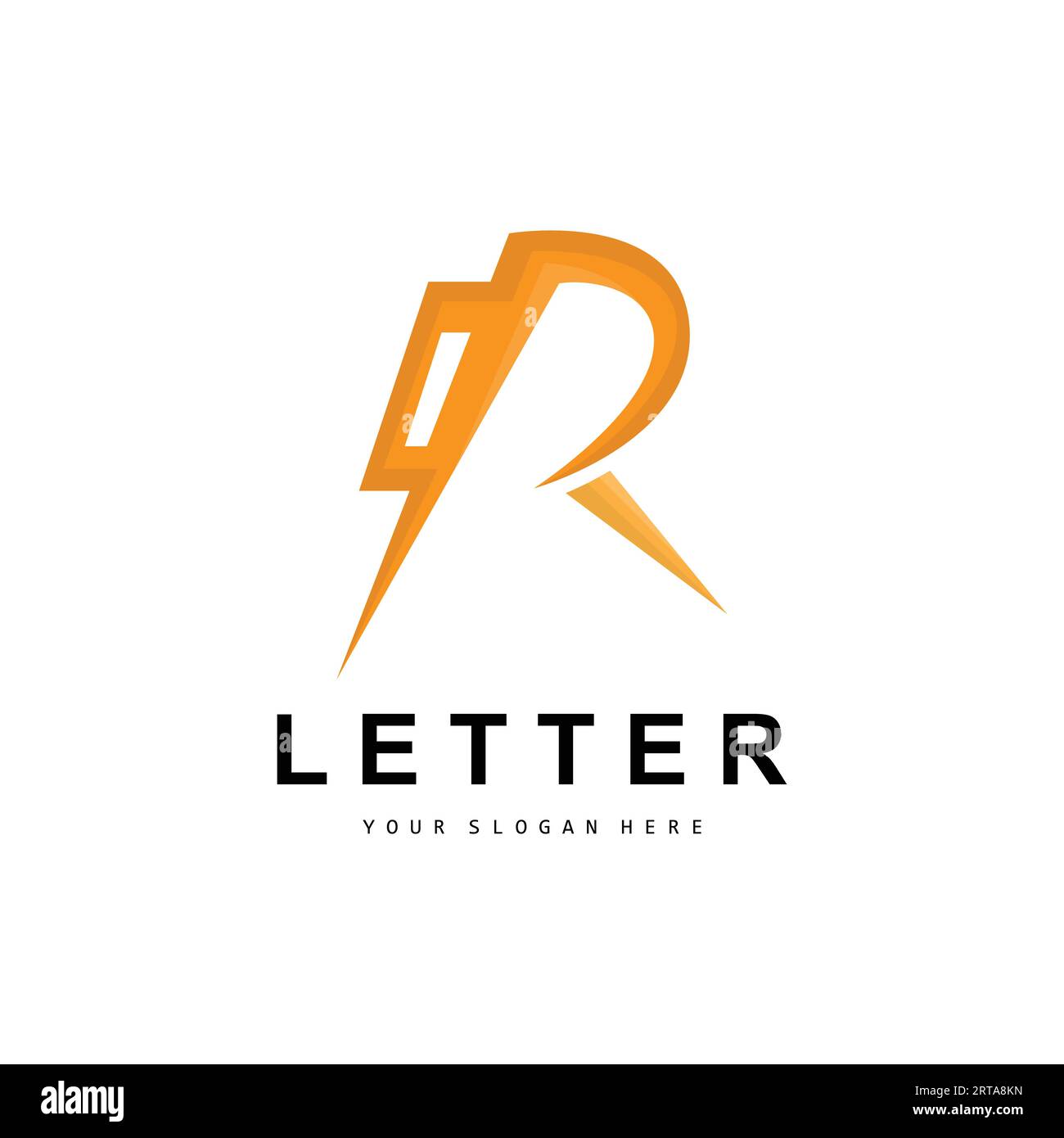 R Letter Logo Vector Alphabet Symbol Design For Brand Logos With