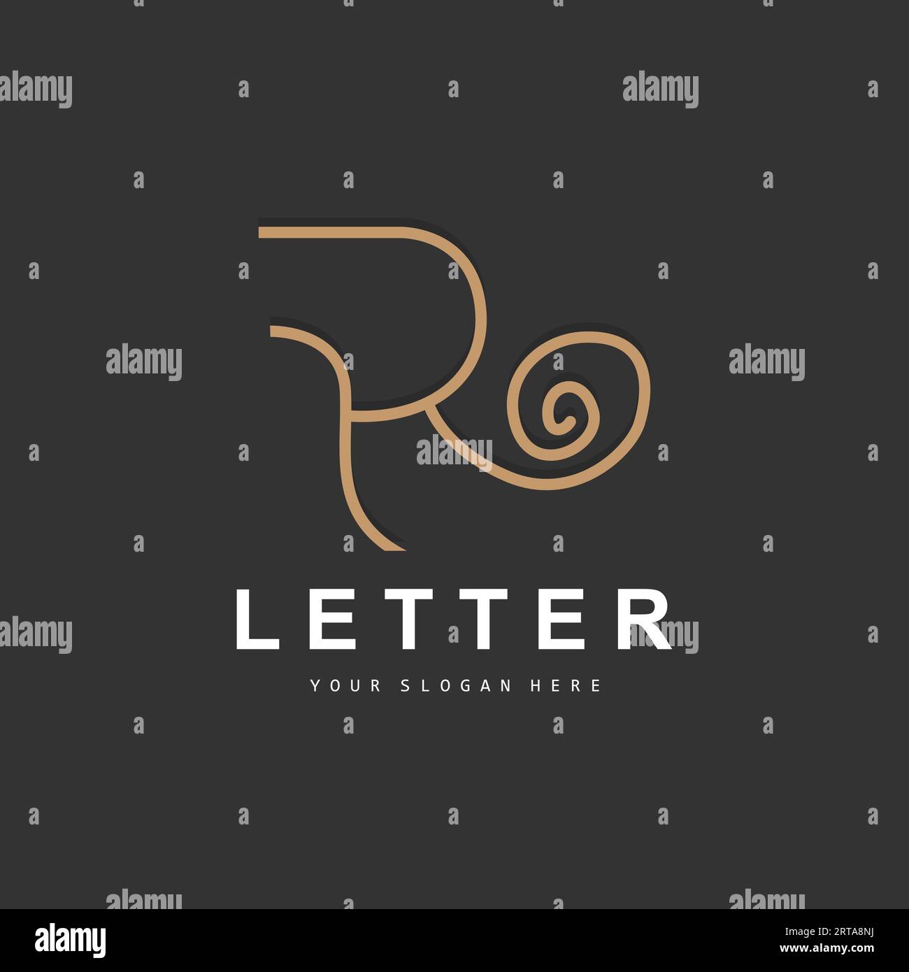 R Letter Logo, Vector Alphabet Symbol, Design For Brand Logos With ...