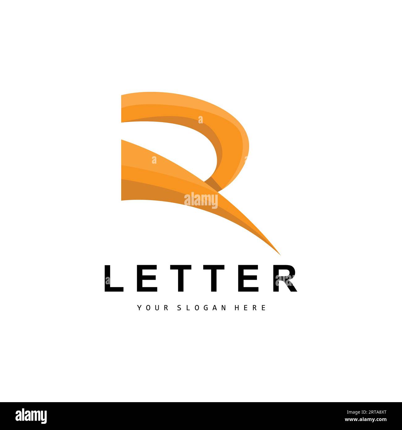R Letter Logo, Vector Alphabet Symbol, Design For Brand Logos With ...