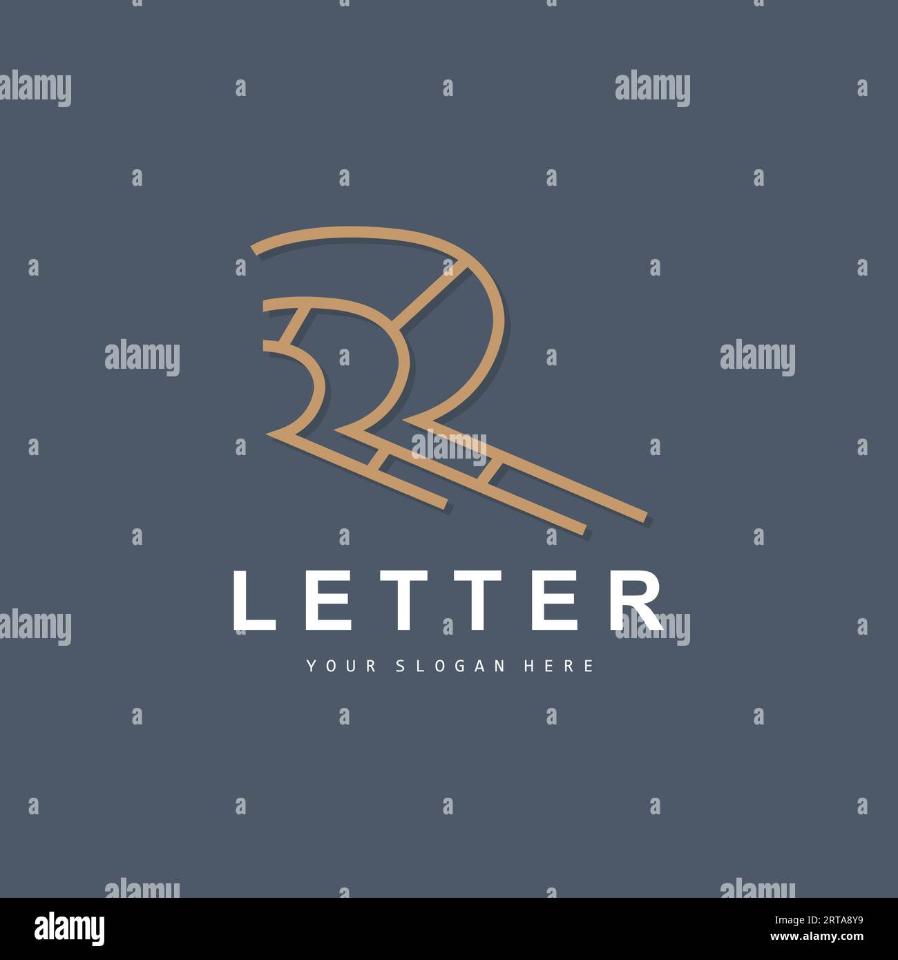R Letter Logo, Vector Alphabet Symbol, Design For Brand Logos With ...